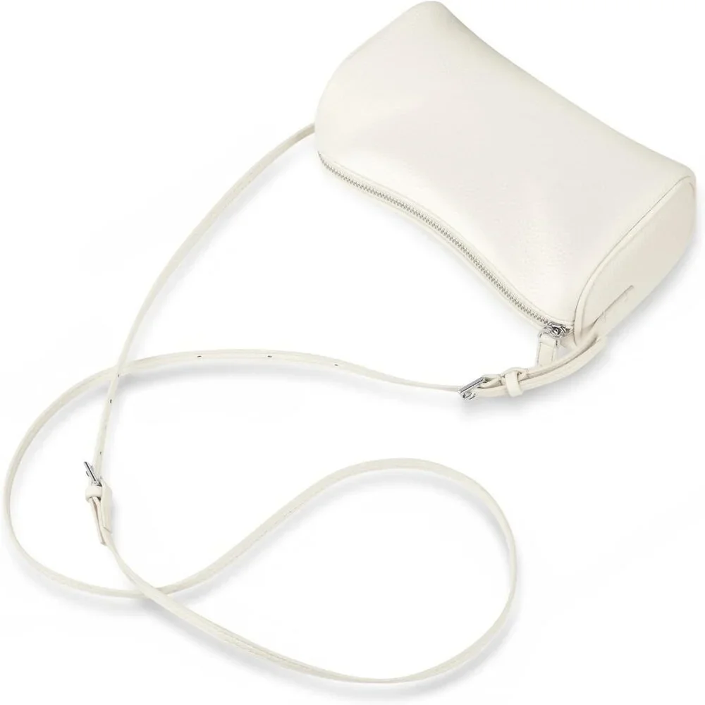 Bags | Women White Mini Crossbody Bag Vegan Leather Hobo Purse With ...